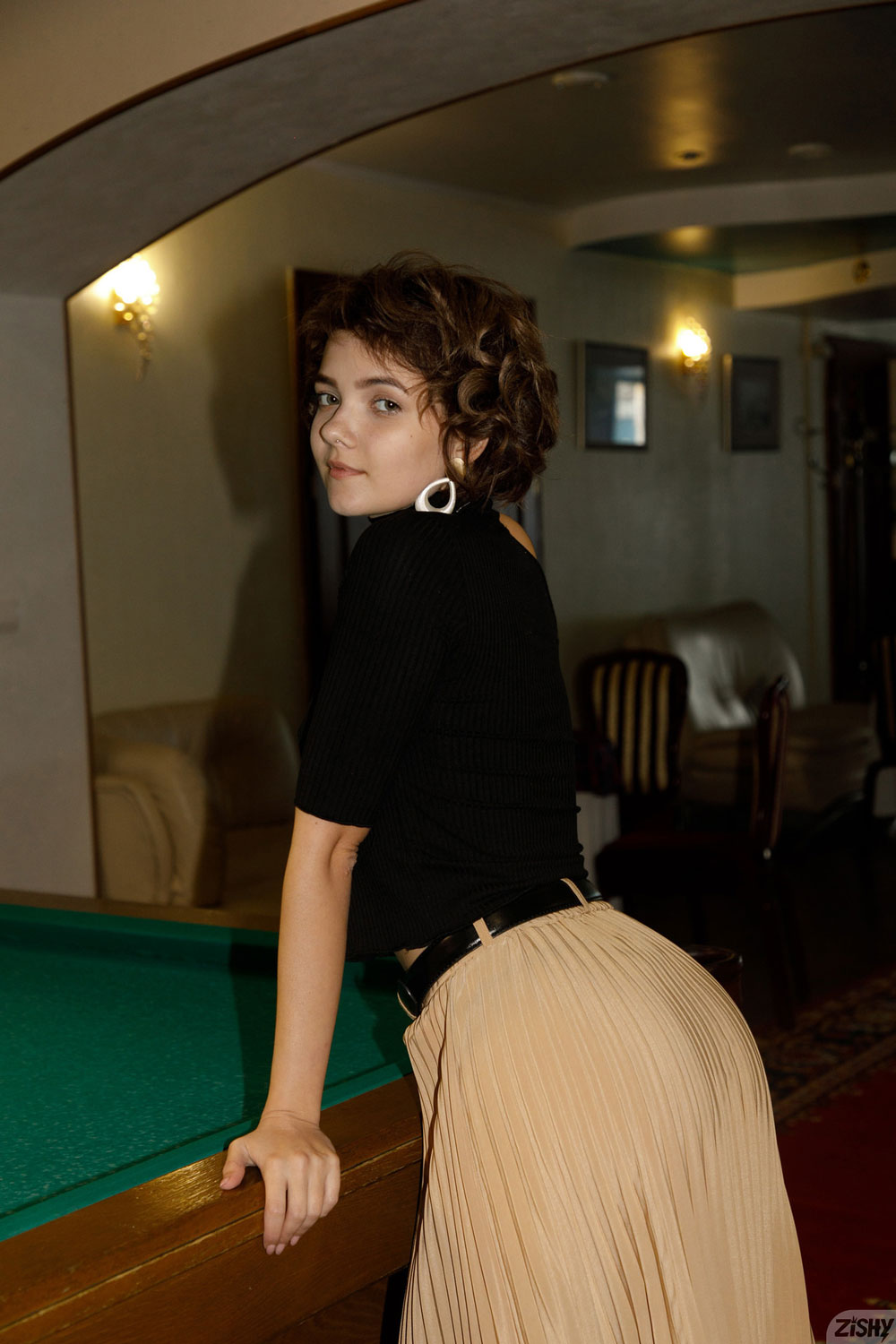 Victoria Minina By The Pool Table Unrated